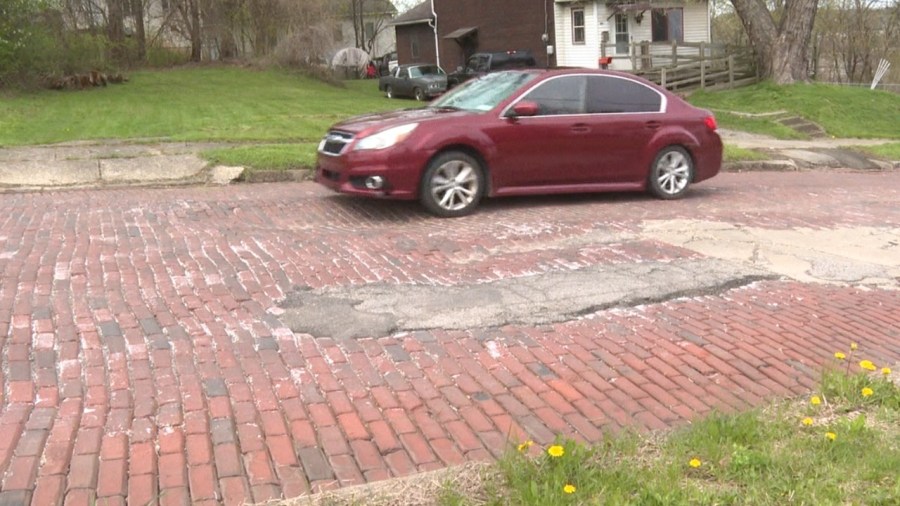 Why is this Youngstown brick road so deteriorated?