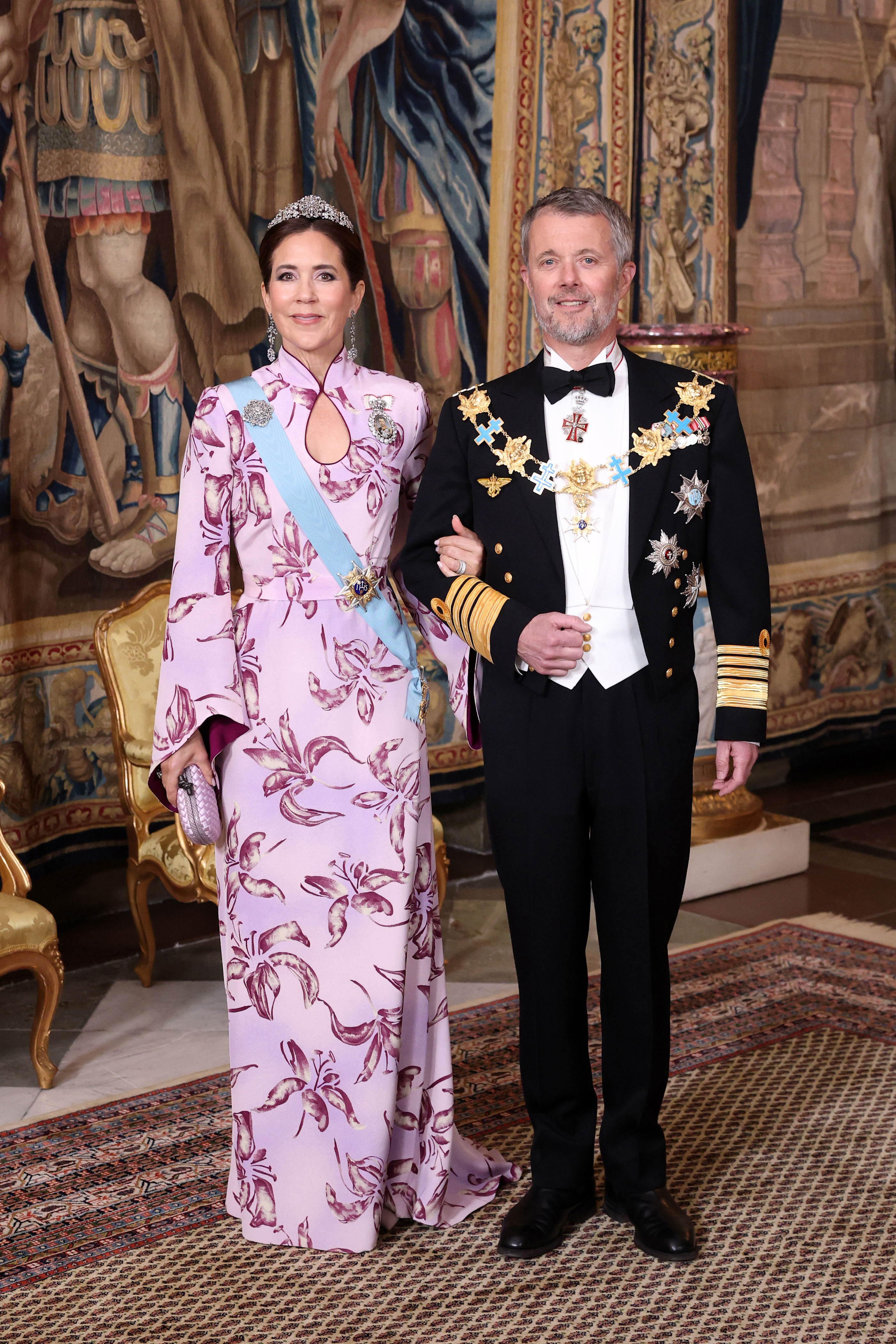 Queen Mary makes glamorous return to royal duties after death of her ...