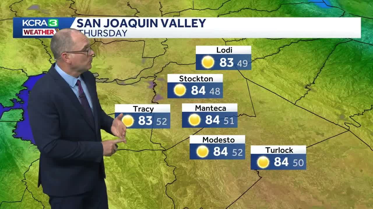 NorCal forecast: Warm and dry through Friday