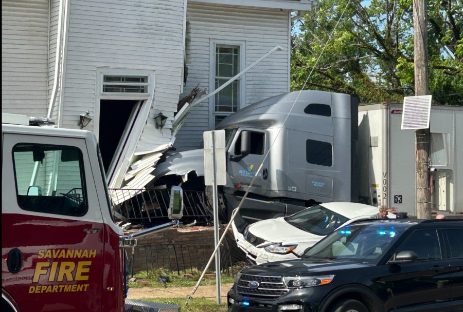 Semi-truck crashes into West TN church