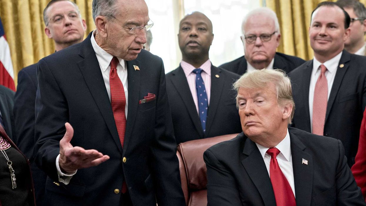 GOP senator’s hot mic moment blows massive hole in key Trump claim