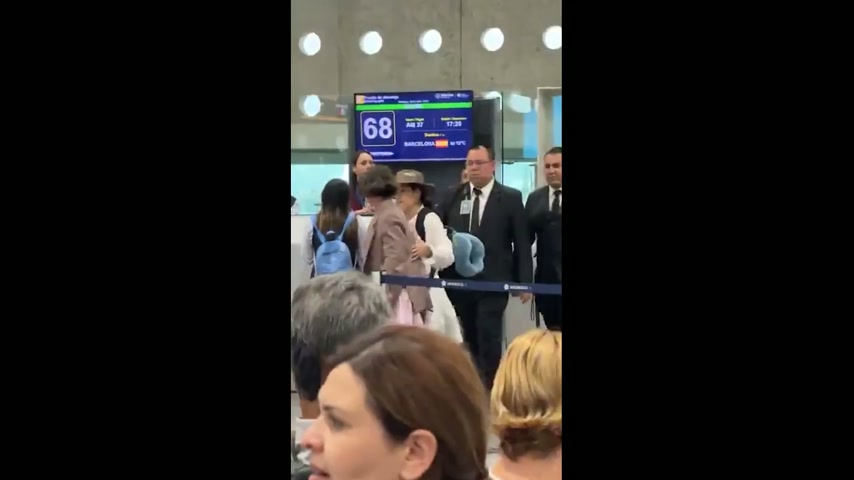 Woman attacks security officers after missing flight