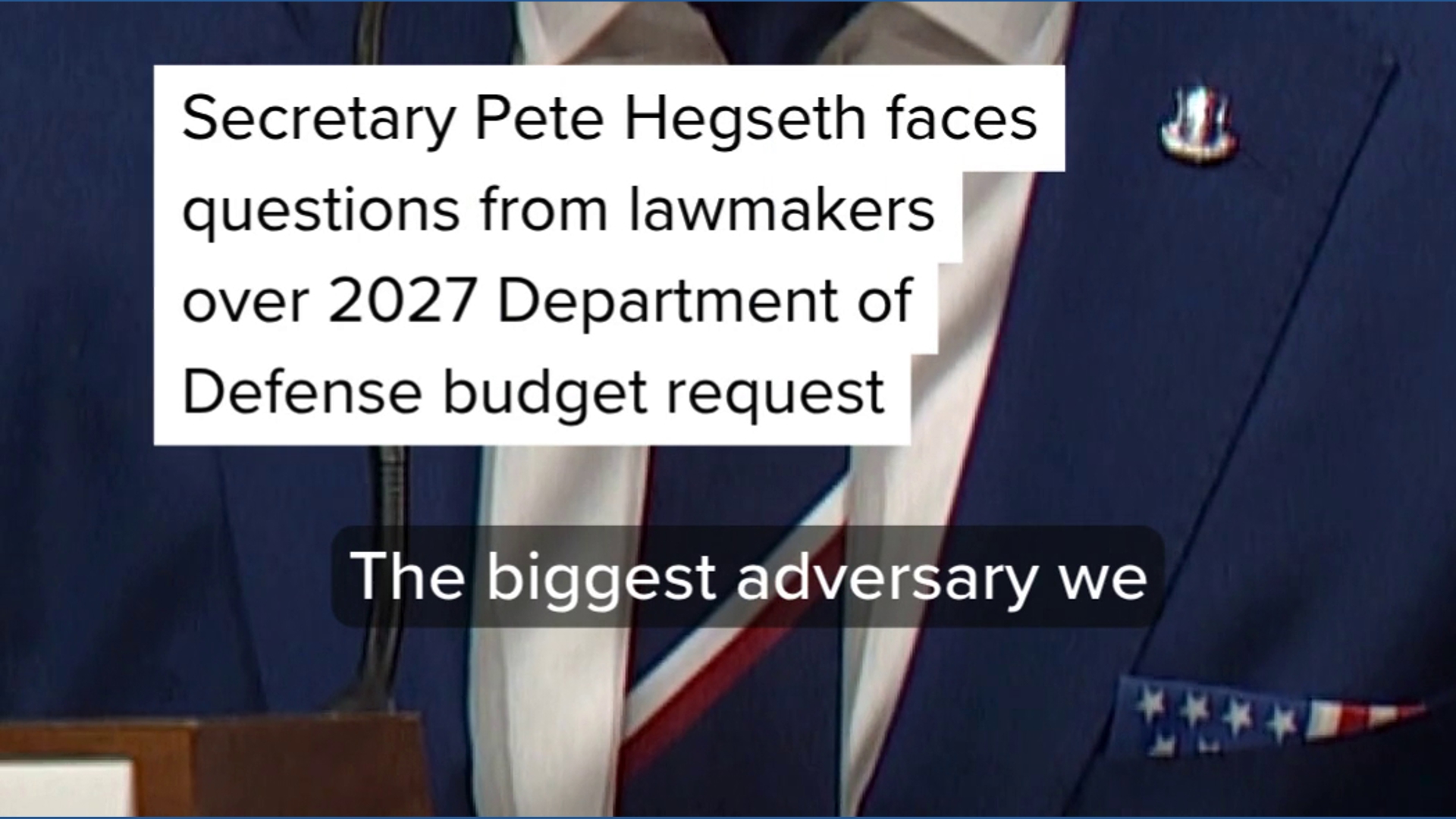 Hegseth faces questions about Iran war during Senate budget hearing