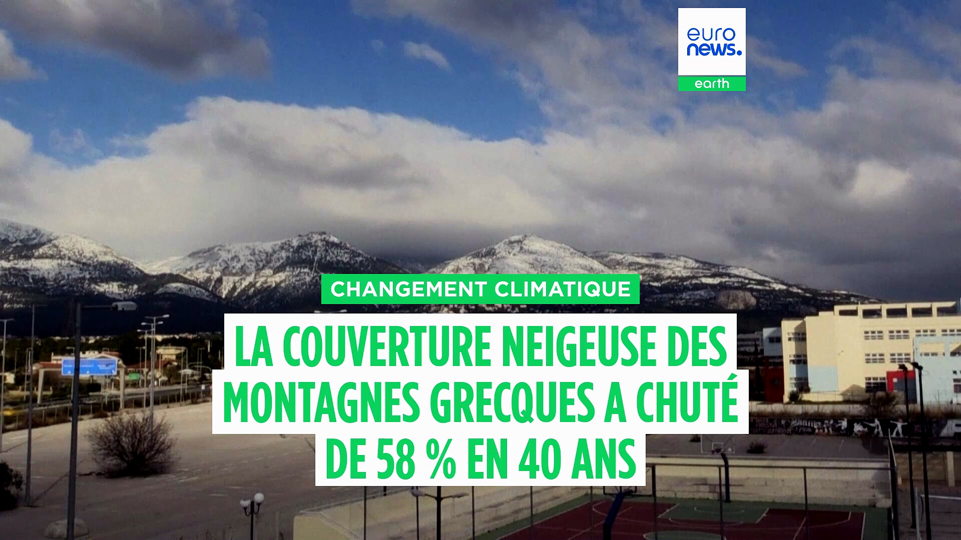 Grèce : la couverture neigeuse en montagne a chuté de 58 % en 40 ans