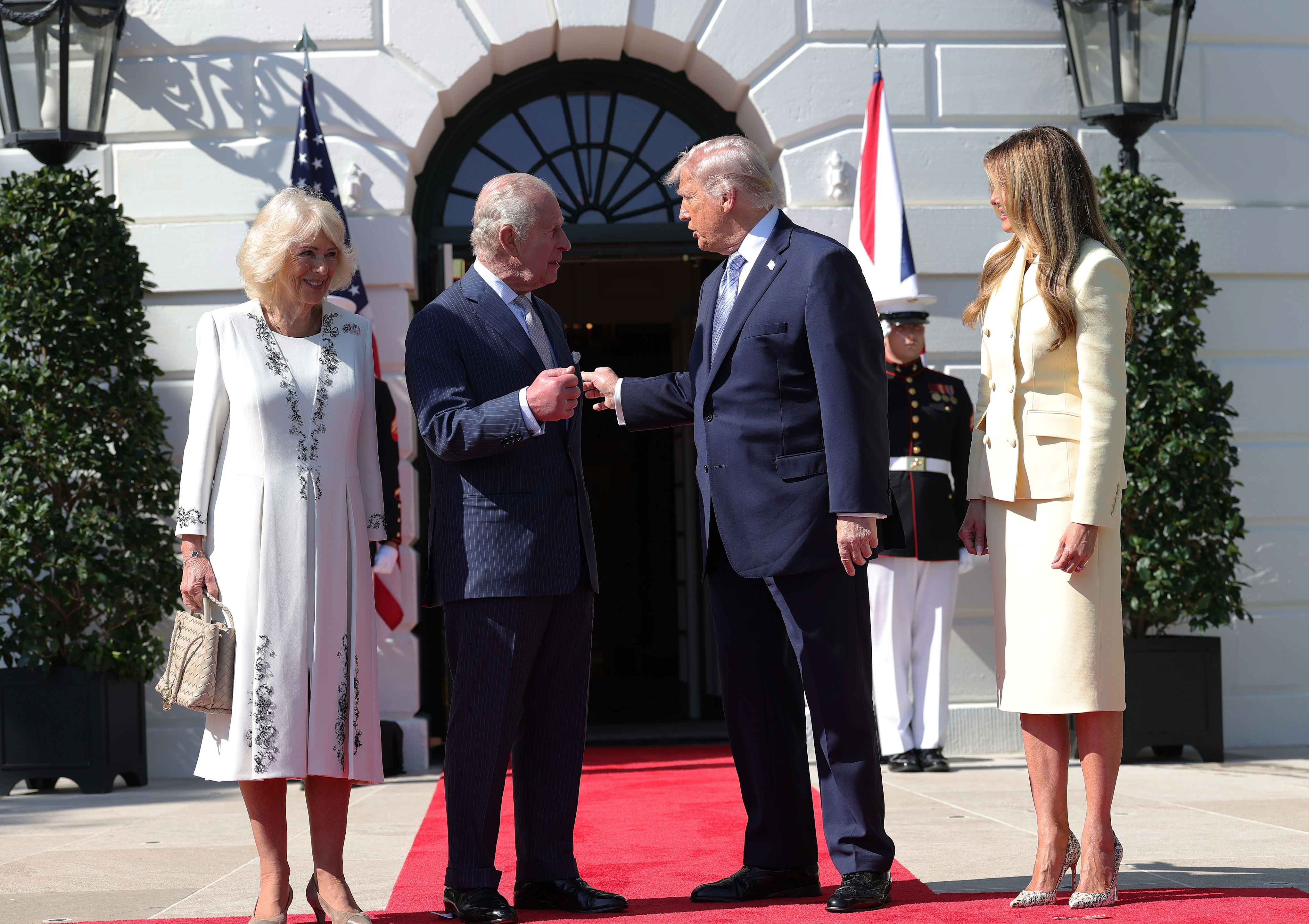 Trump and first lady bid farewell to King Charles III and Queen Camilla