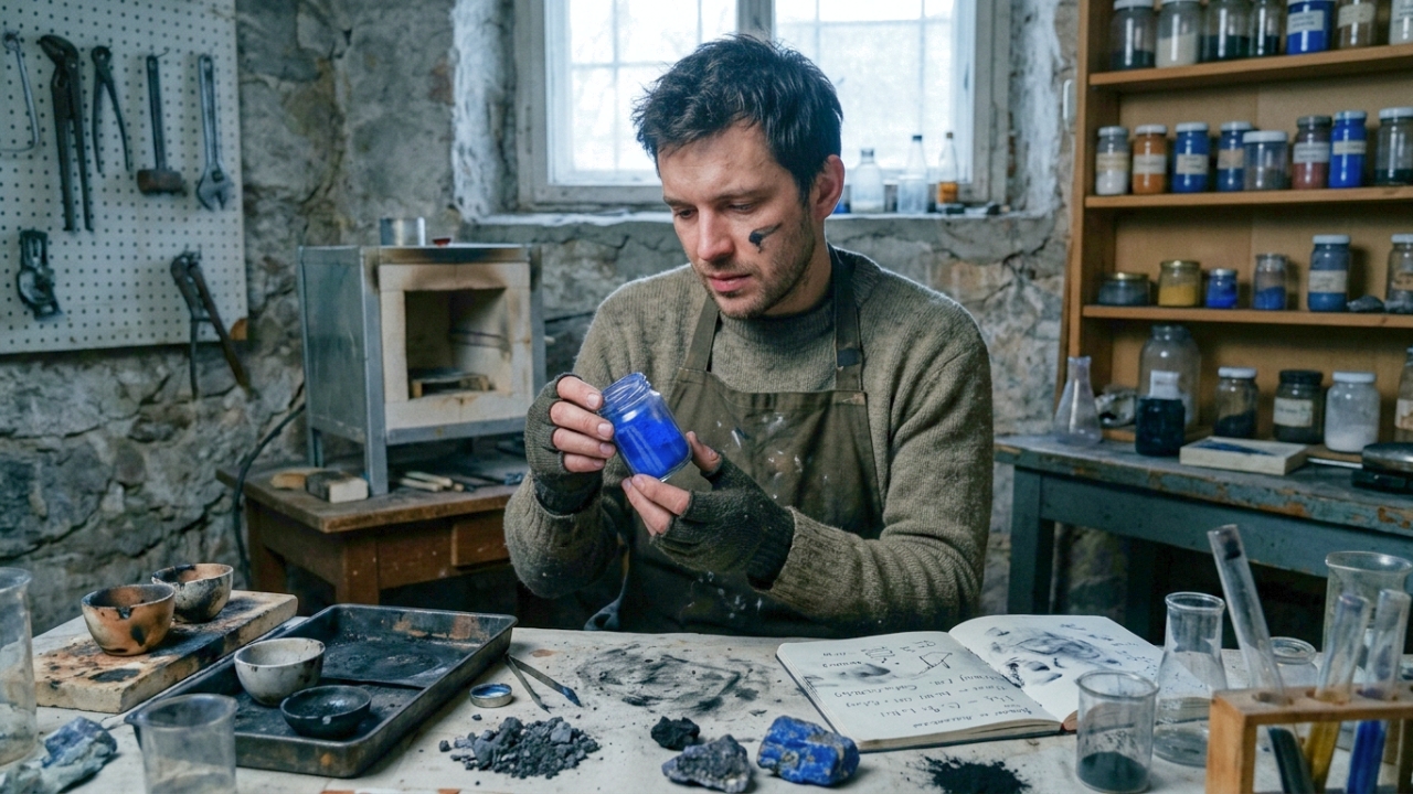 He recreated ancient eye makeup and one color took months to finally work