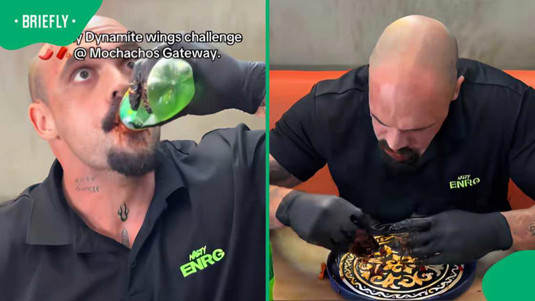 A man completes Mochachos wing challenge in just 3 minutes, praise and ...