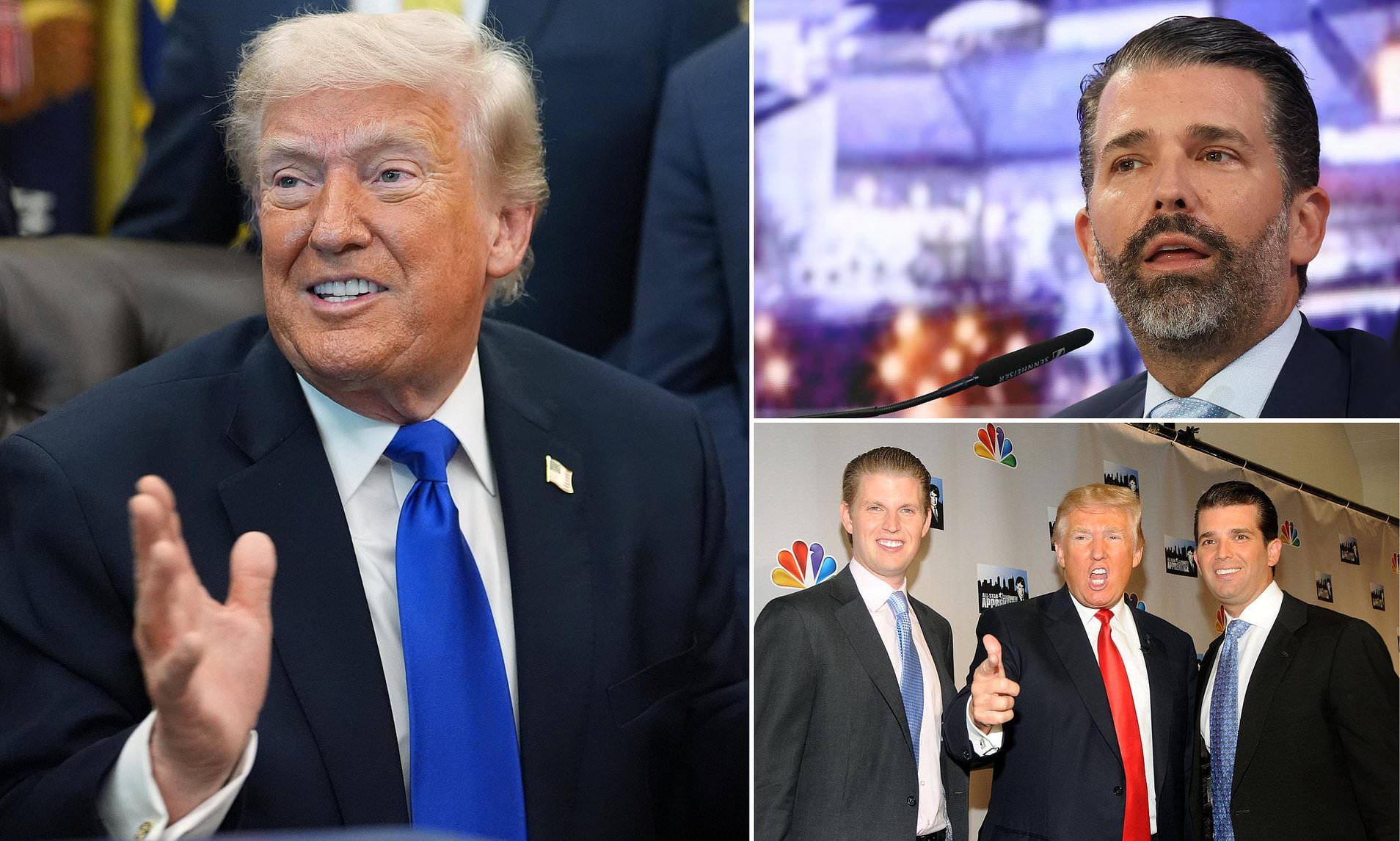 Trump reacts to an Apprentice reboot starring Donald Trump Jr