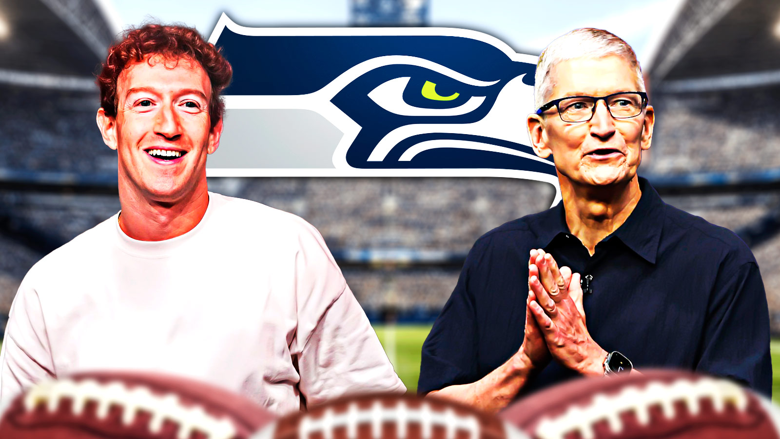 Tim Cook, Mark Zuckerberg rumored bidders in Seahawks sale