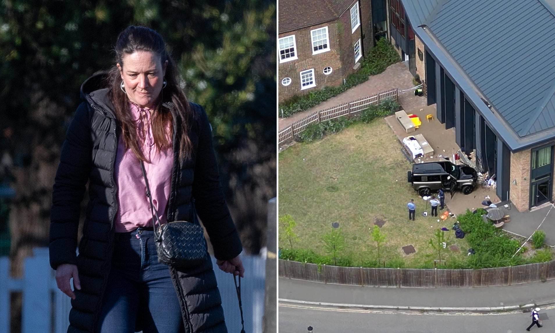 Driver who crashed into school and killed 2 girls is charged with ...