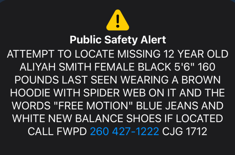 FWPD find missing 12-year-old girl safe