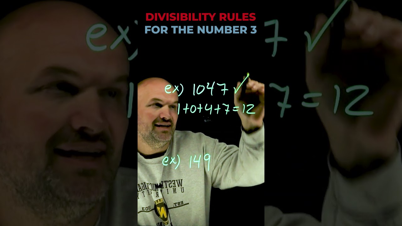 Divisibility rules for the number 3