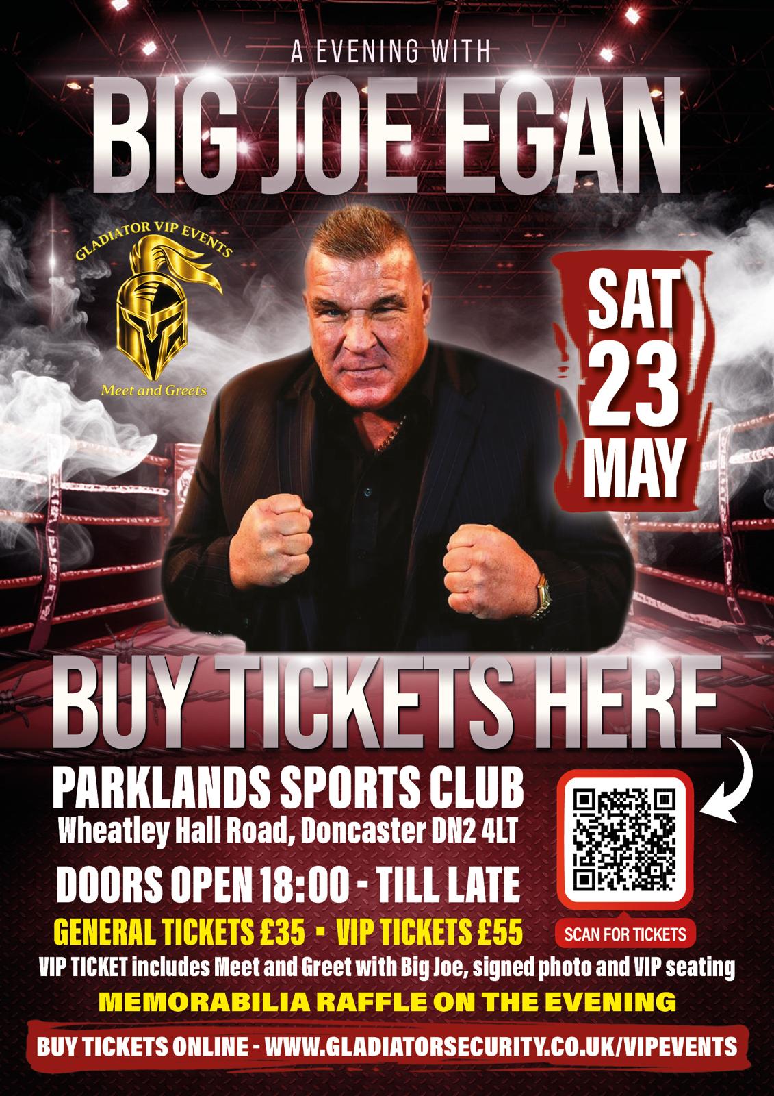 Meet boxing legend Joe Egan in Doncaster: Exclusive event announced at ...