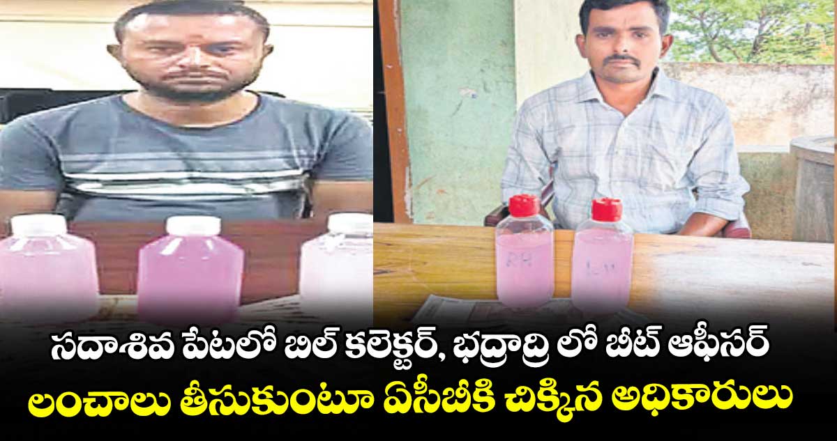 సదాశివ పేటలో బిల్ కలెక్టర్, భద్రాద్రి లో బీట్ ఆఫీసర్... లంచాలు ...