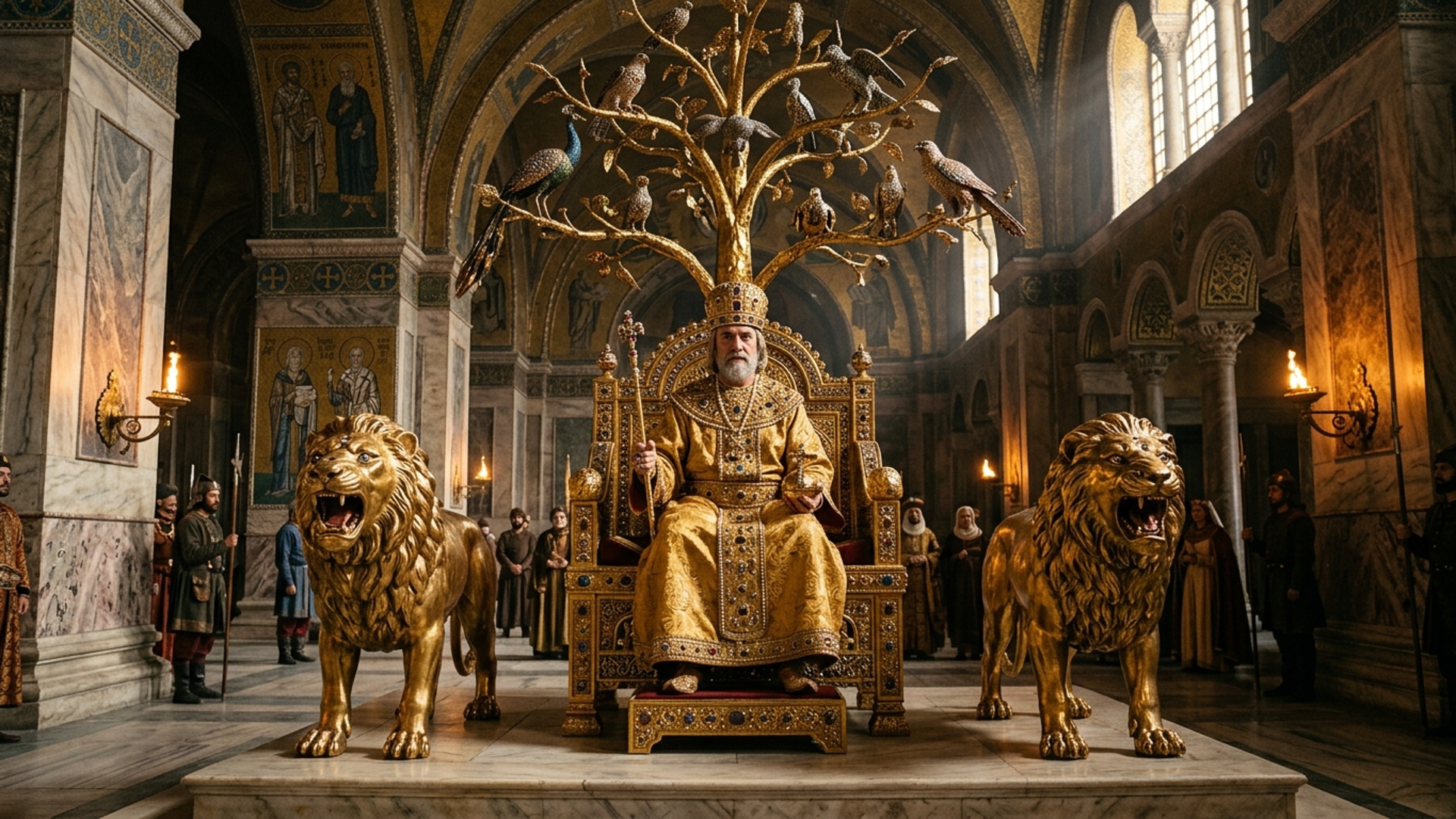 How did Byzantine Emperor Theophilus afford his golden palace ...