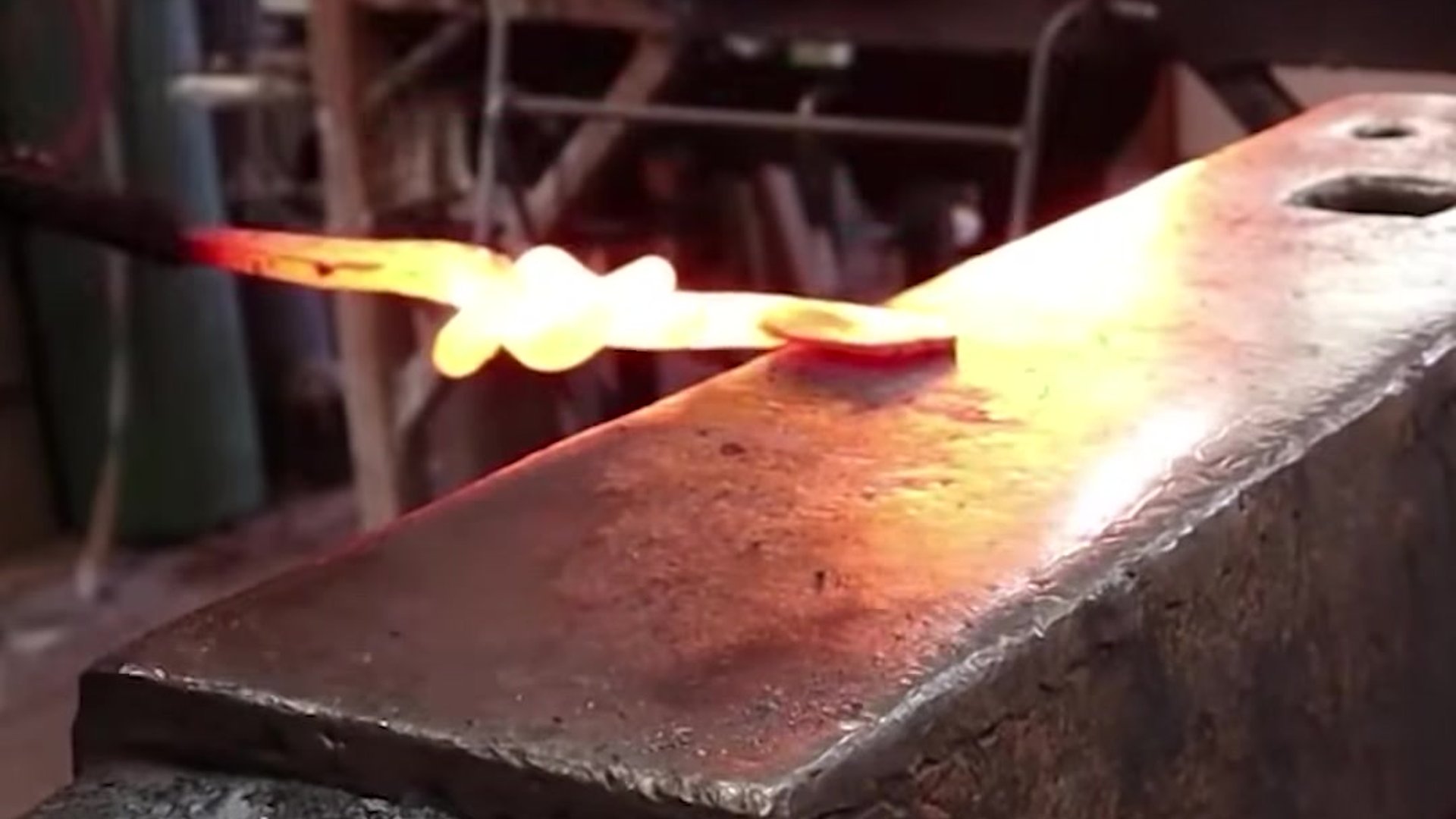 Forged square knot hook made by hand
