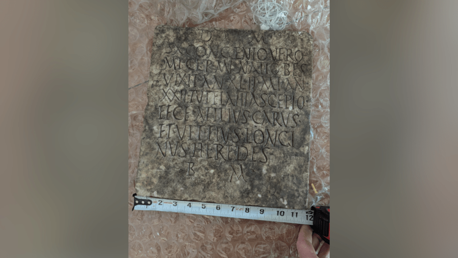 Ancient Roman grave marker found in New Orleans, returned to Italy
