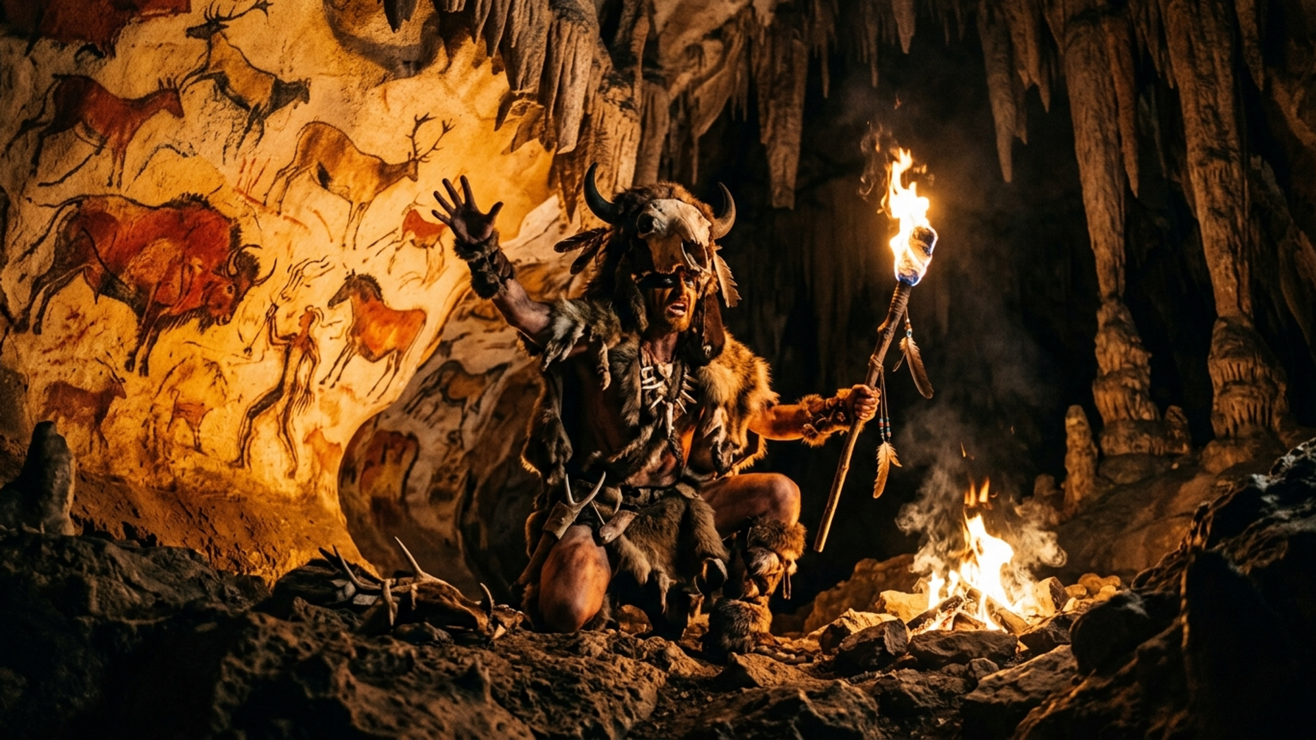 The sorcerer of Les Trois-Frères, shamans, sacrifices, and the birth of ...