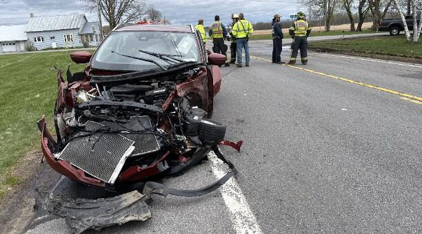 St. Lawrence Co. crash: Woman badly injured, highway closed