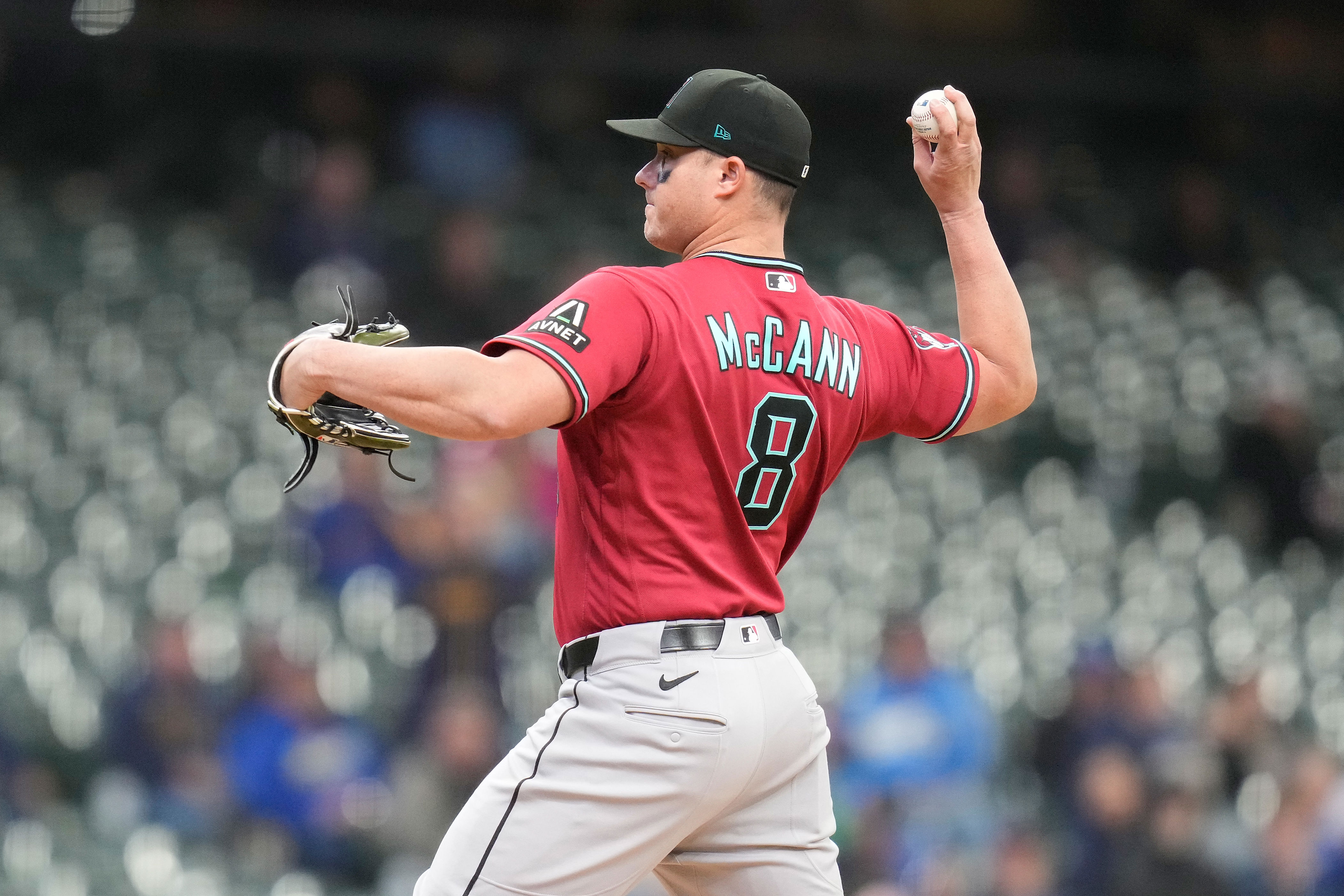 D-Backs catcher James McCann ties MLB record for most games pitched by ...