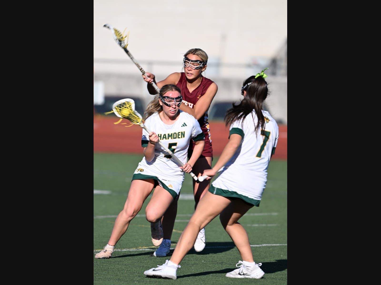 Hamden girls lacrosse falls to Sheehan: Photos