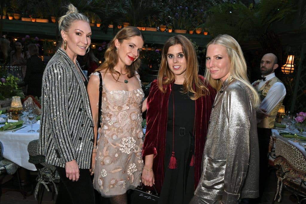 Princess Beatrice is supported by her closest friends as she attends ...