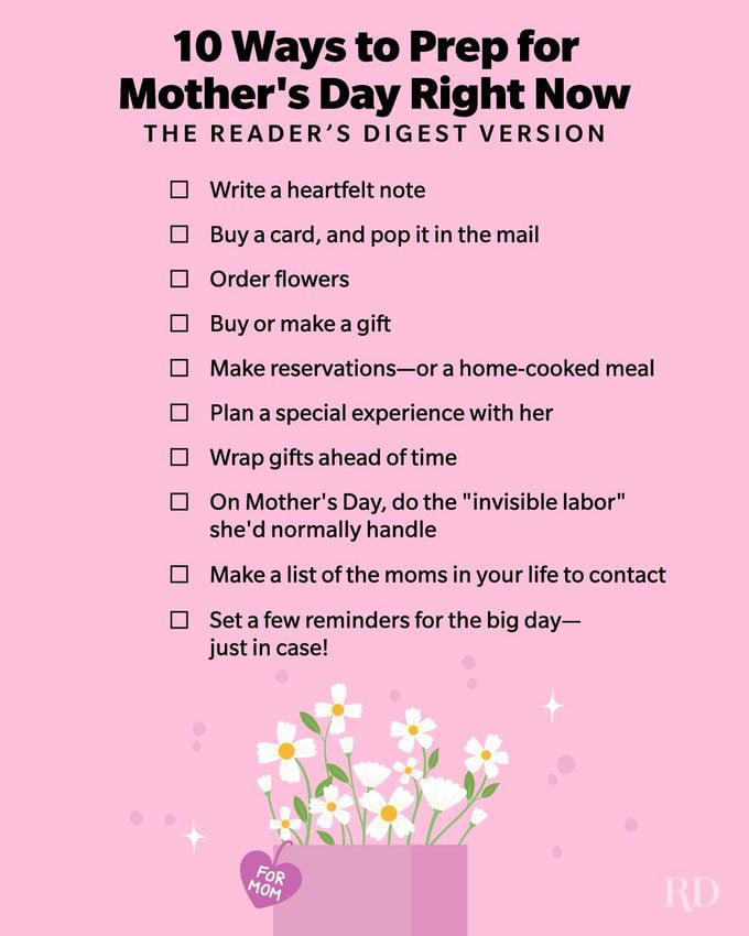 10 things you can do right now for Mother’s Day so you’re not ...