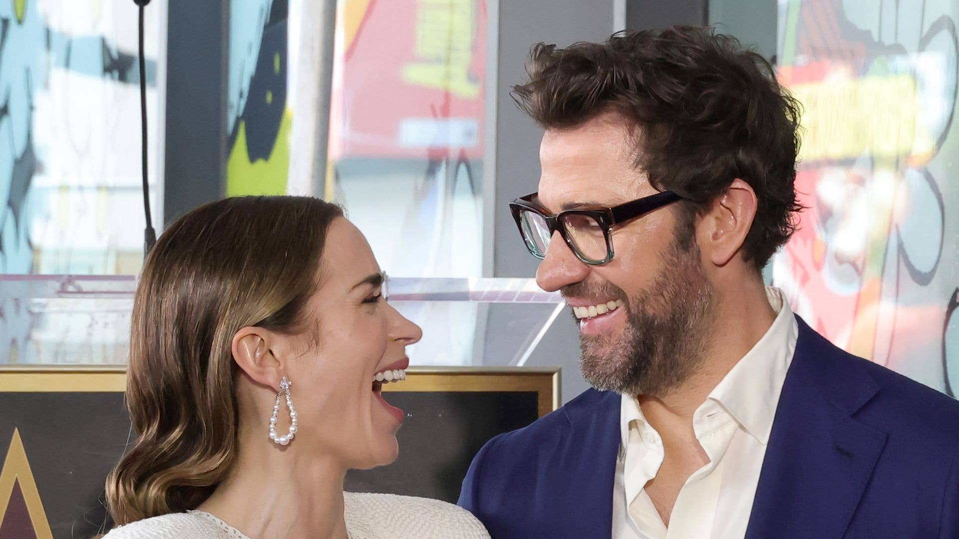 Emily Blunt and John Krasinski can't keep their hands off each other at ...