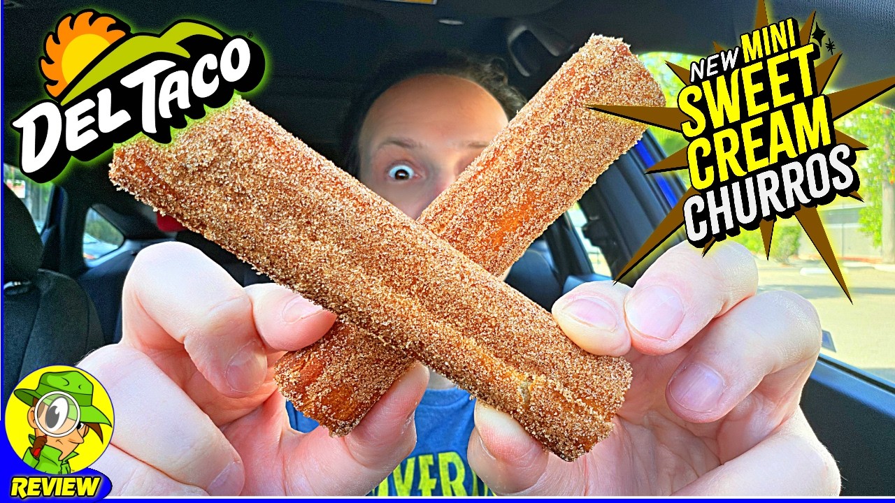 Del Taco mini sweet cream churros review small size big flavor