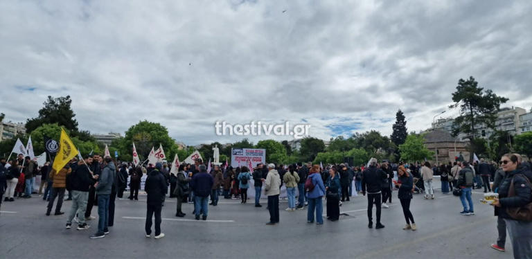 Θεσσαλονίκη: Σε εξέλιξη συγκεντρώσεις και πορείες για την Εργατική ...
