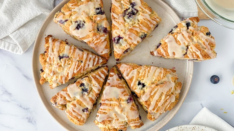 Lemon blueberry scones recipe