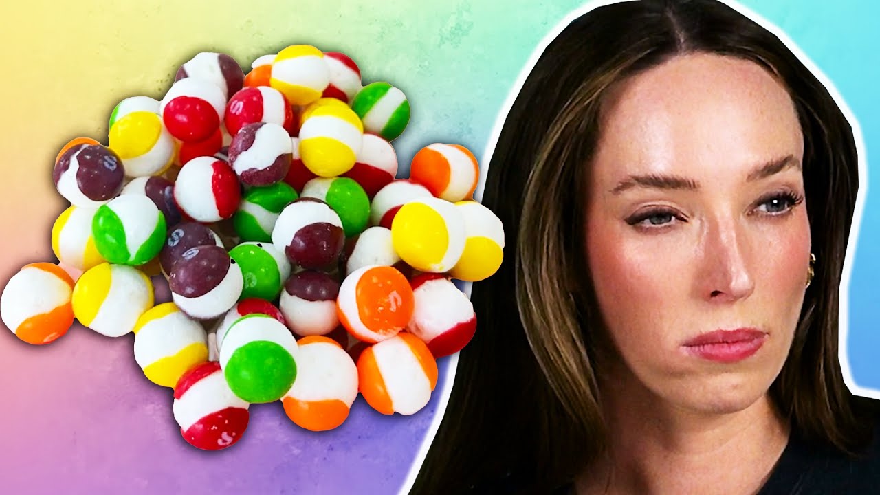 Irish people try freeze-dried candy for the first time