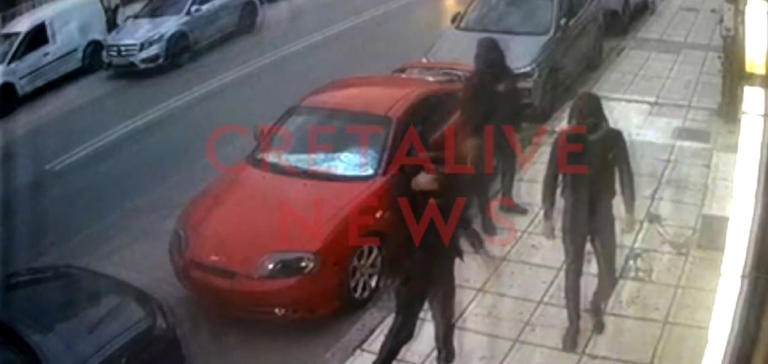 Ηράκλειο: Βίντεο ντοκουμέντο από το επεισόδιο με τα όπλα έξω από μπαρ