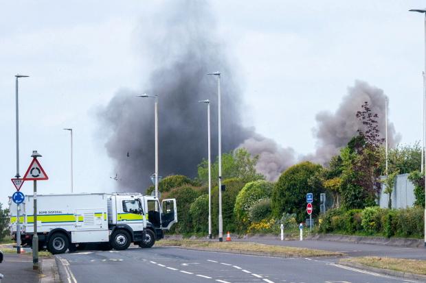 Watch: Controlled explosion carried out after WW2 bomb found on ...