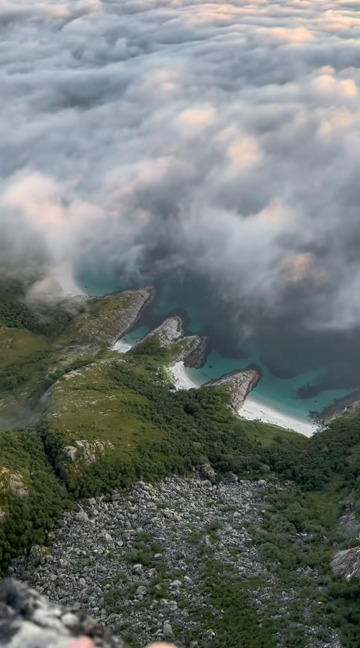 Way up in Norway’s sky this view feels unreal