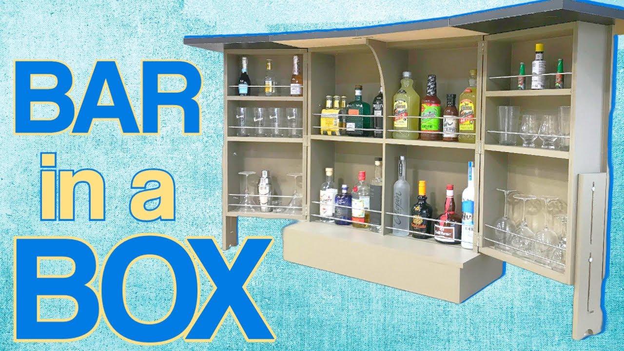 Build your own mobile bar with a DIY bar-in-a-box