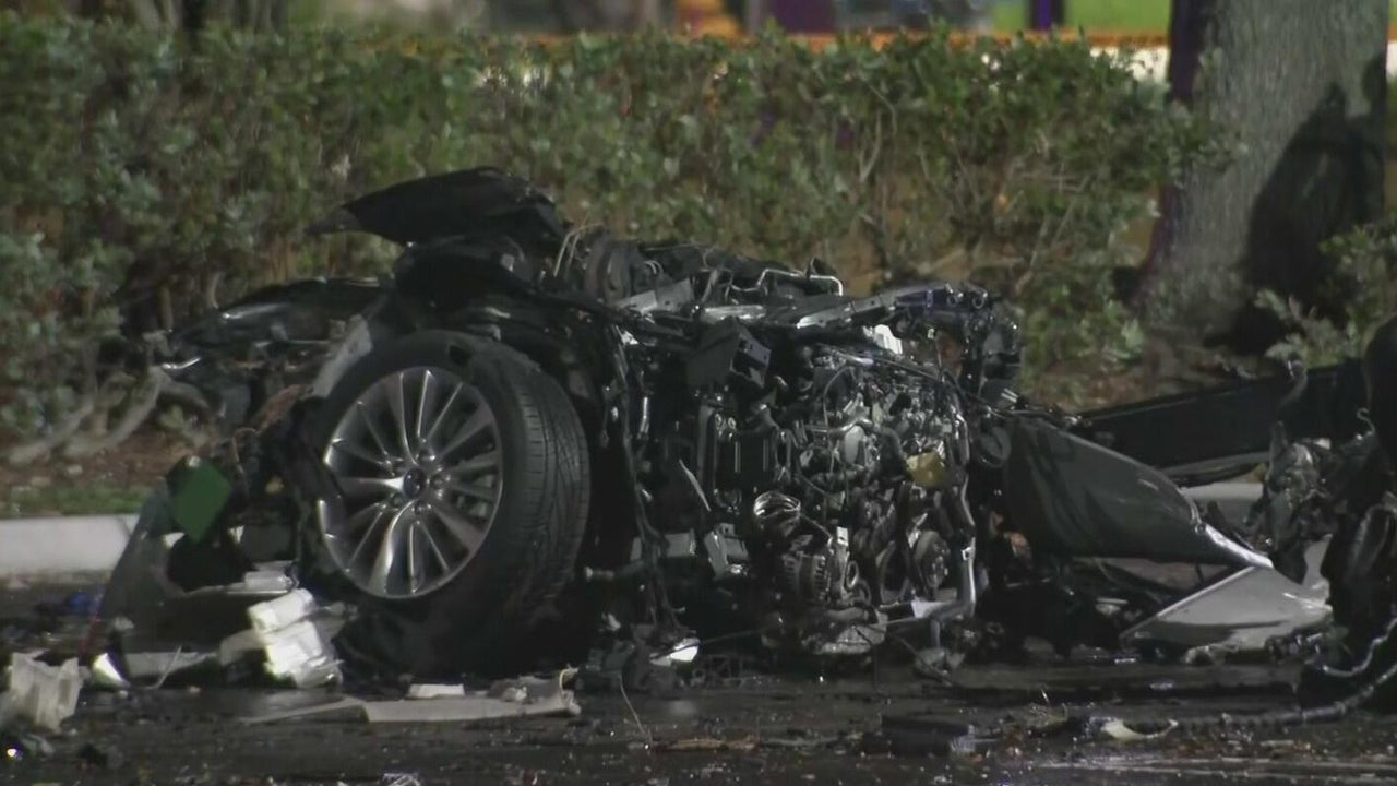 Violent, deadly crash shuts down busy Doral street early Friday morning