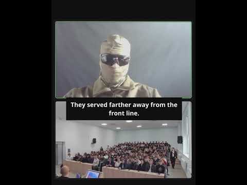 Ukrainian soldier surprises Russian recruitment event