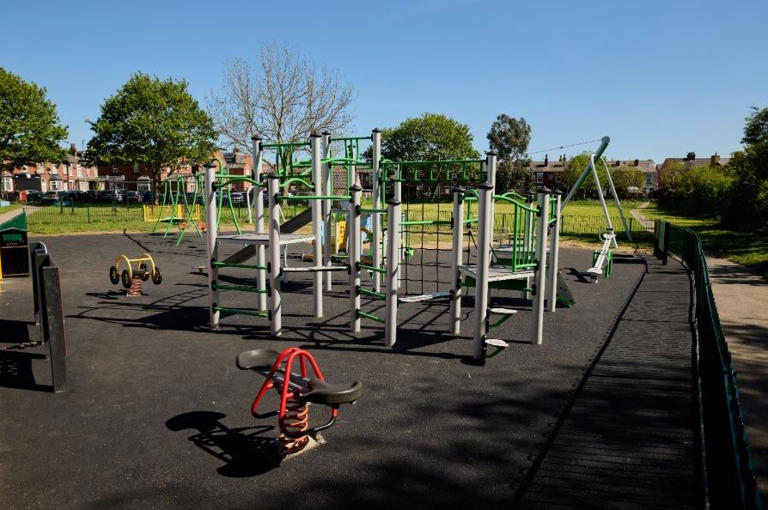 New Agbrigg Park play area opens complete with flywheel roundabout ...