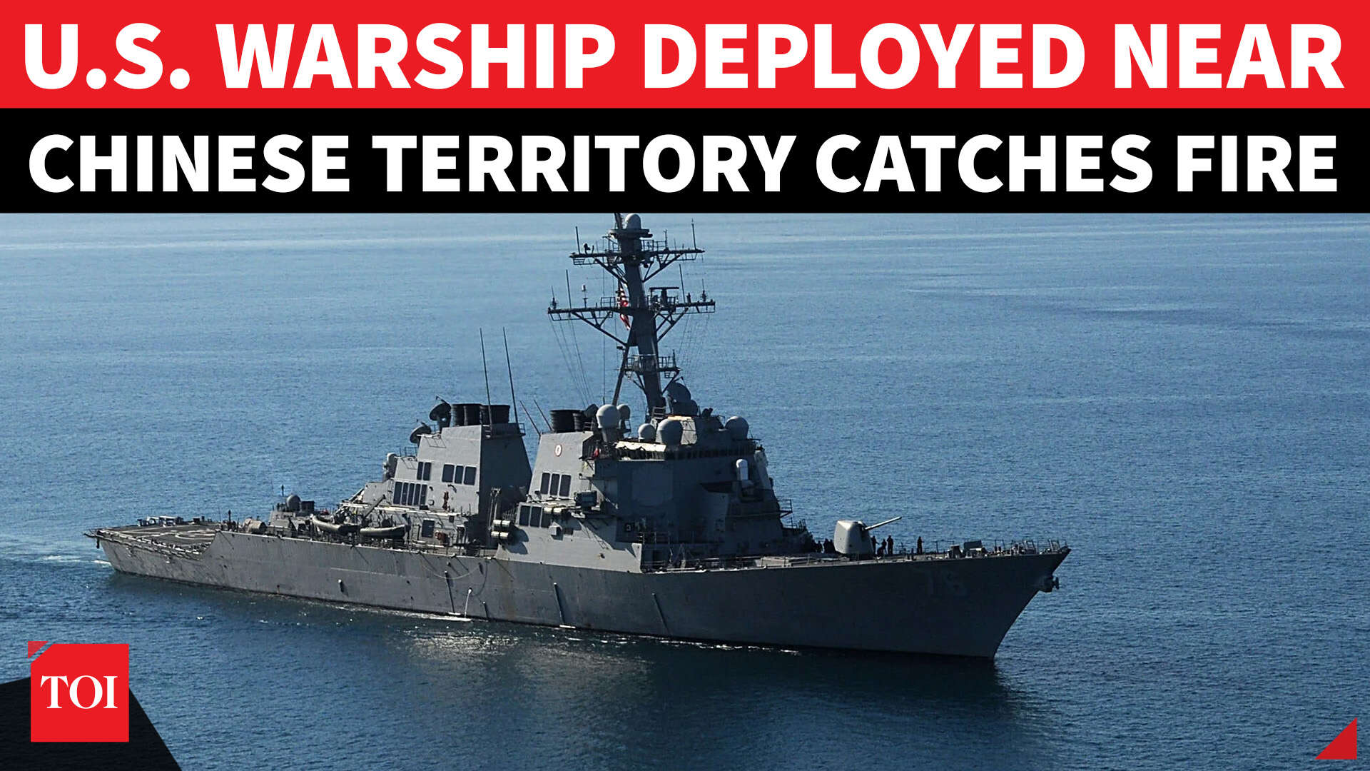 Fire reported aboard US Navy destroyer USS Higgins near Chinese ...