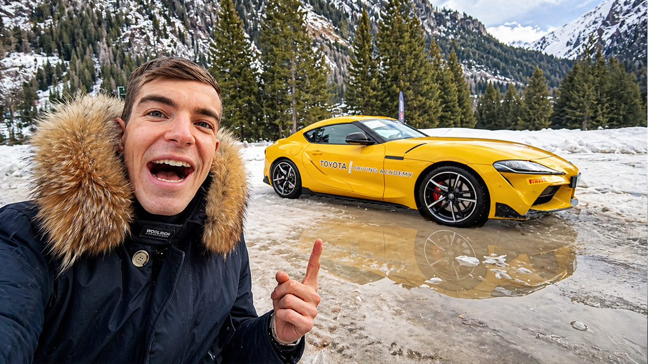 La Toyota Supra Affronta La Sfida Del Ghiaccio Con 1200 Chiodi Sotto Di ...