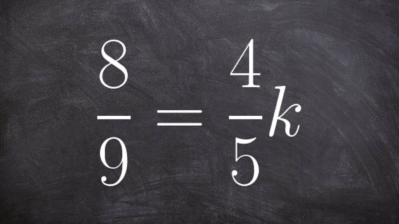 Solving a one-step equation with all fractions