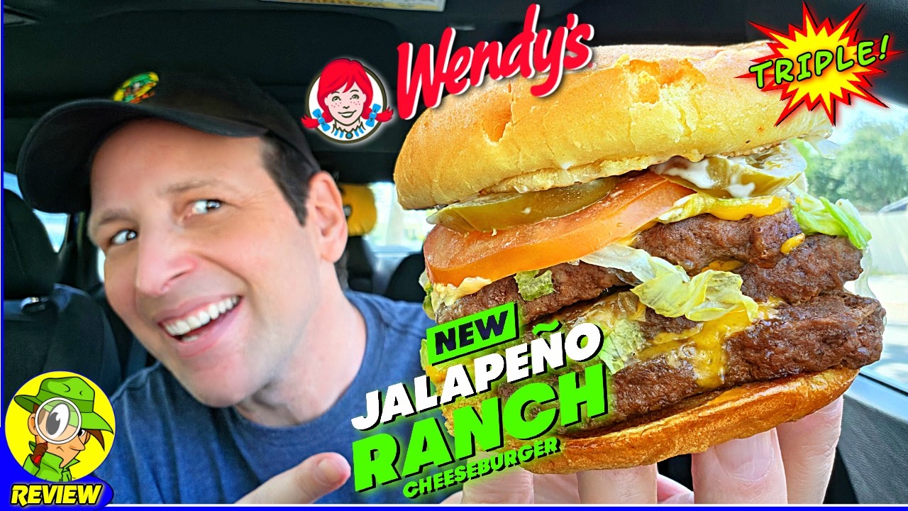 Wendy’s jalapeño ranch triple cheeseburger review go big or go home