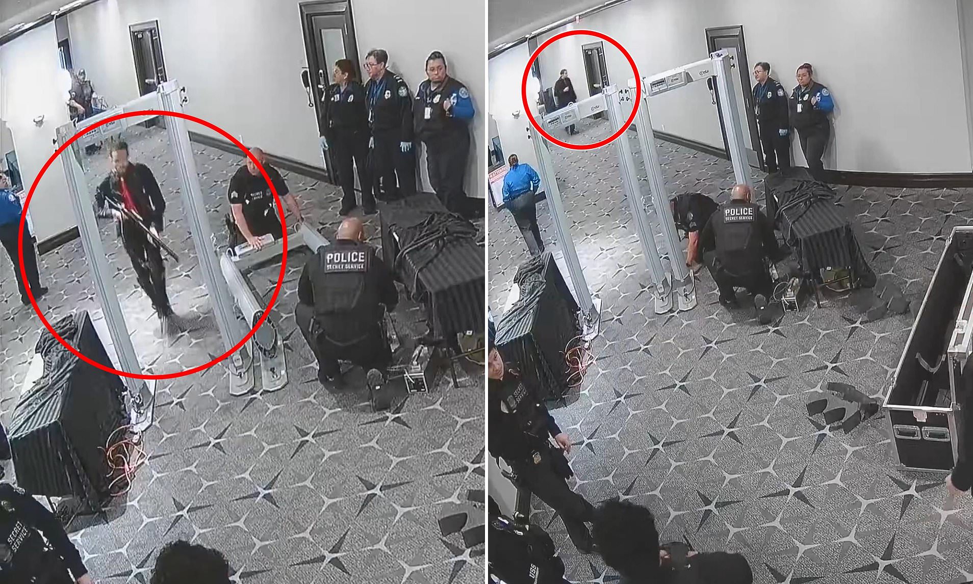 New footage of White House Correspondents' Dinner shooting shows gunman ...