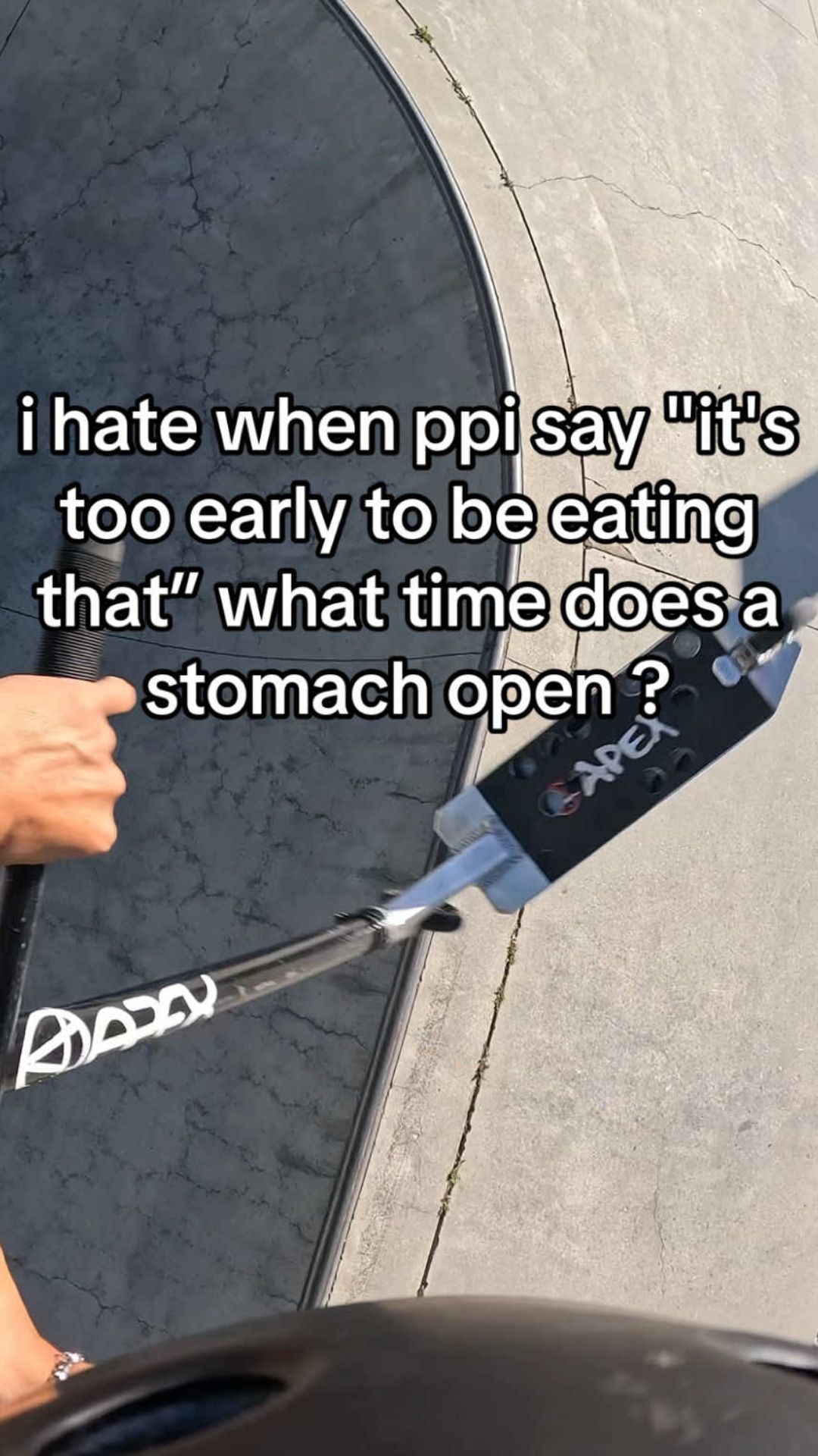 The scooter clip that turned into a viral food debate