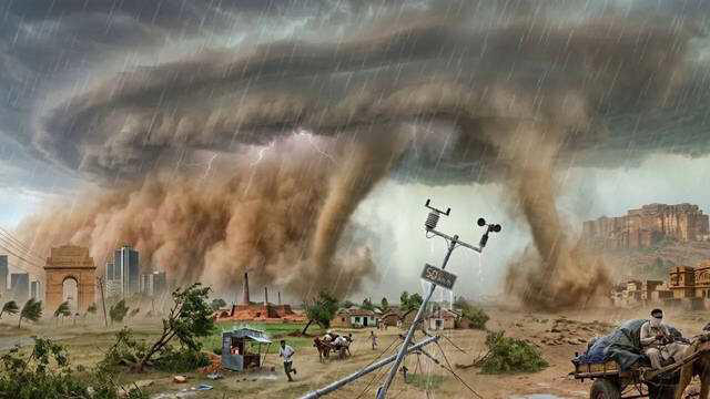 Severe weather alert issued for northern India: High winds and dust ...