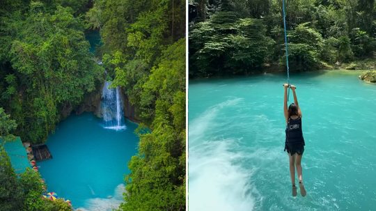 Jump, slide, repeat: Reha Adani calls canyoneering at Kawasan Falls a ...