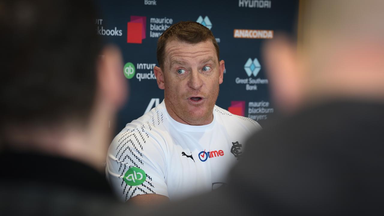 Blues backtrack on surprise selection