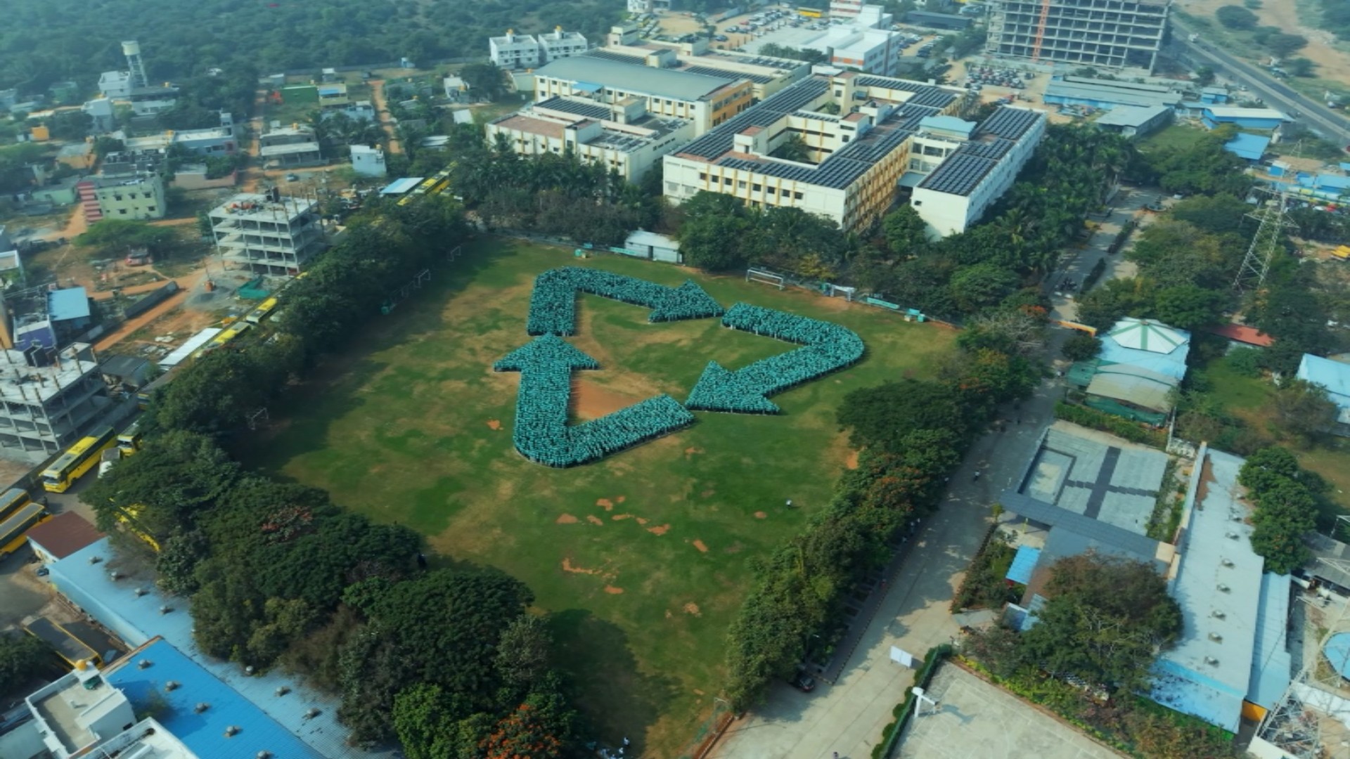 Largest human recycling logo - 5,037 by the Bisleri International Pvt ...