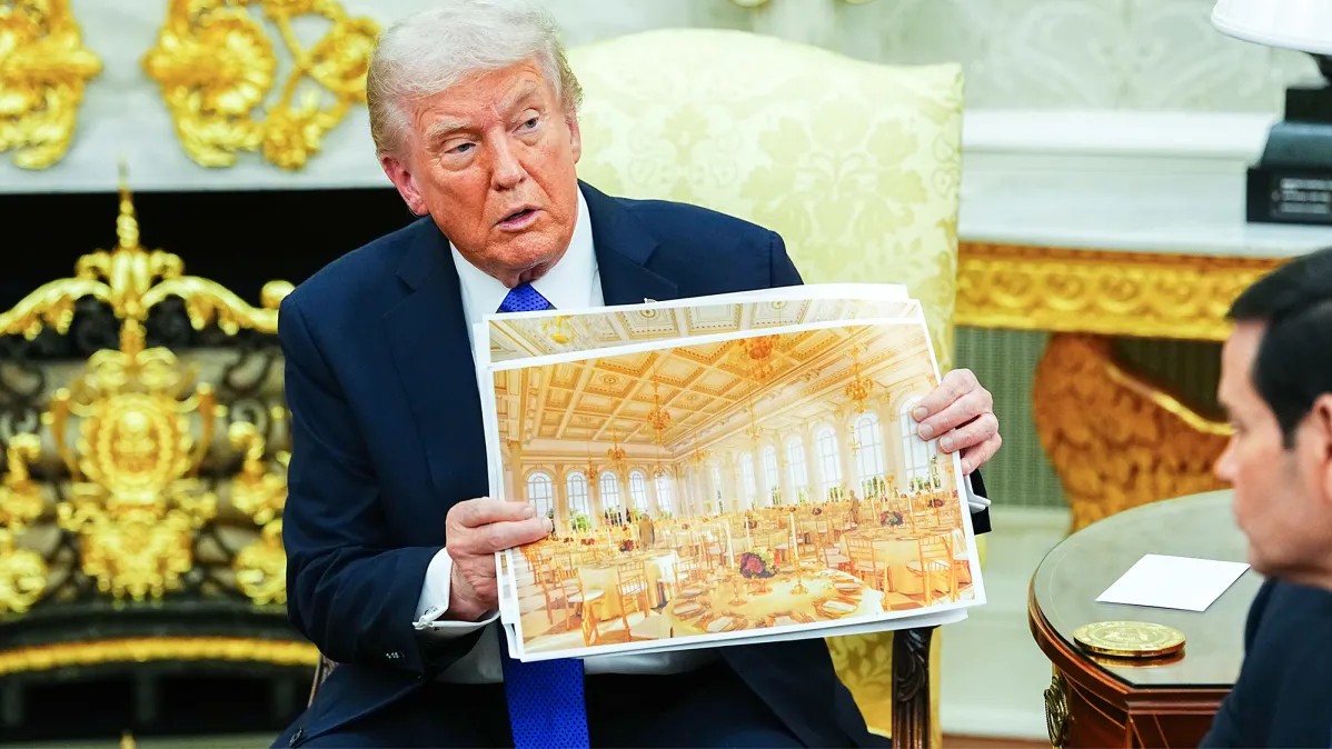 Trump quietly slips $1 billion ballroom into funding bill - Americans ...